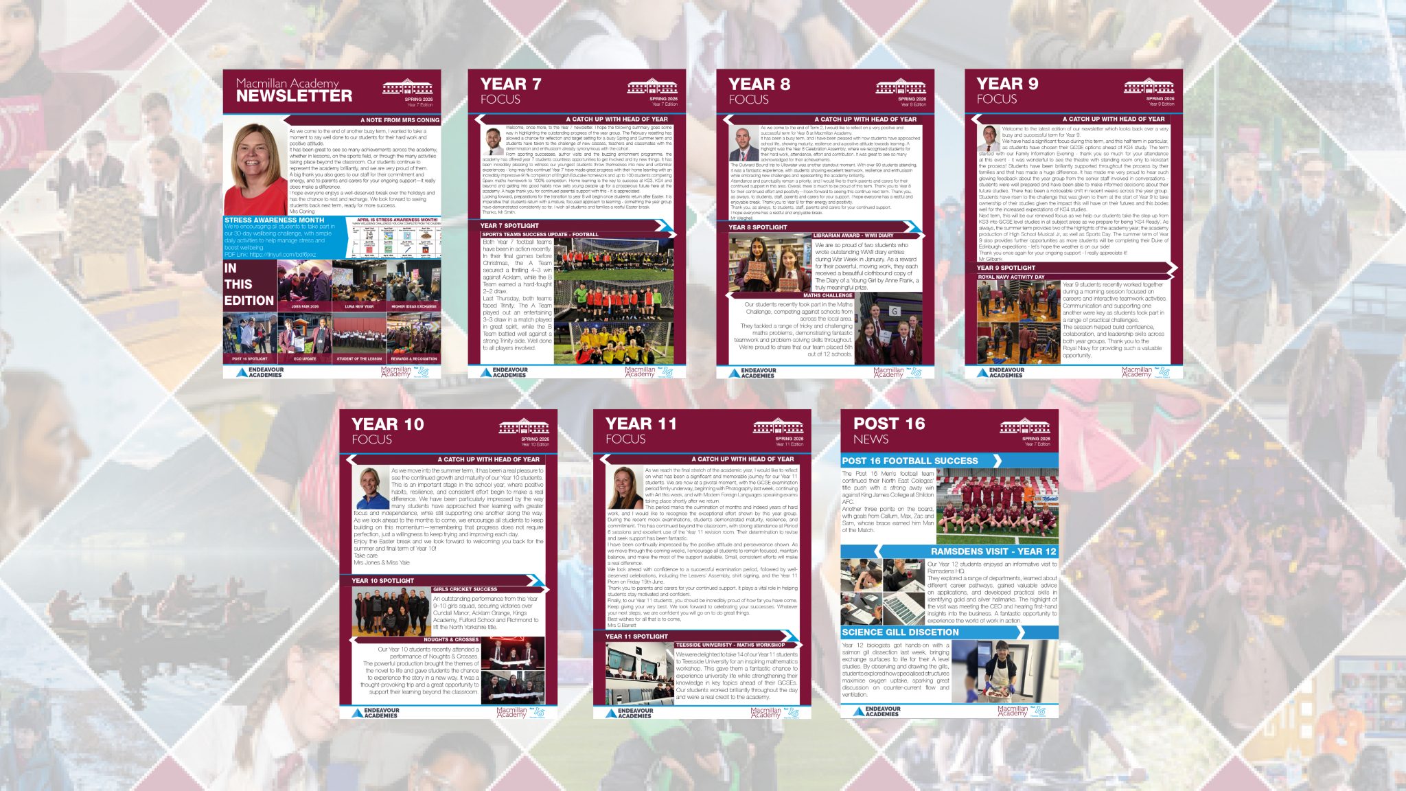 Spring Term Newsletters 2026 - Macmillan Academy